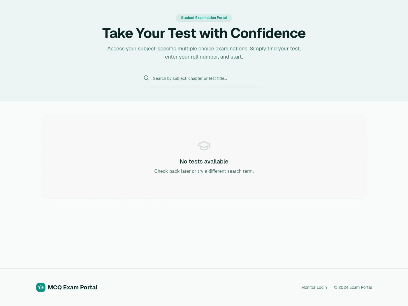 MCQ Exam Portal