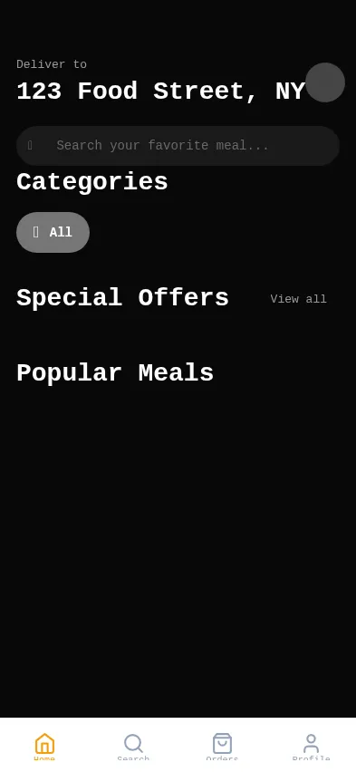 EasyMeal Ordering App