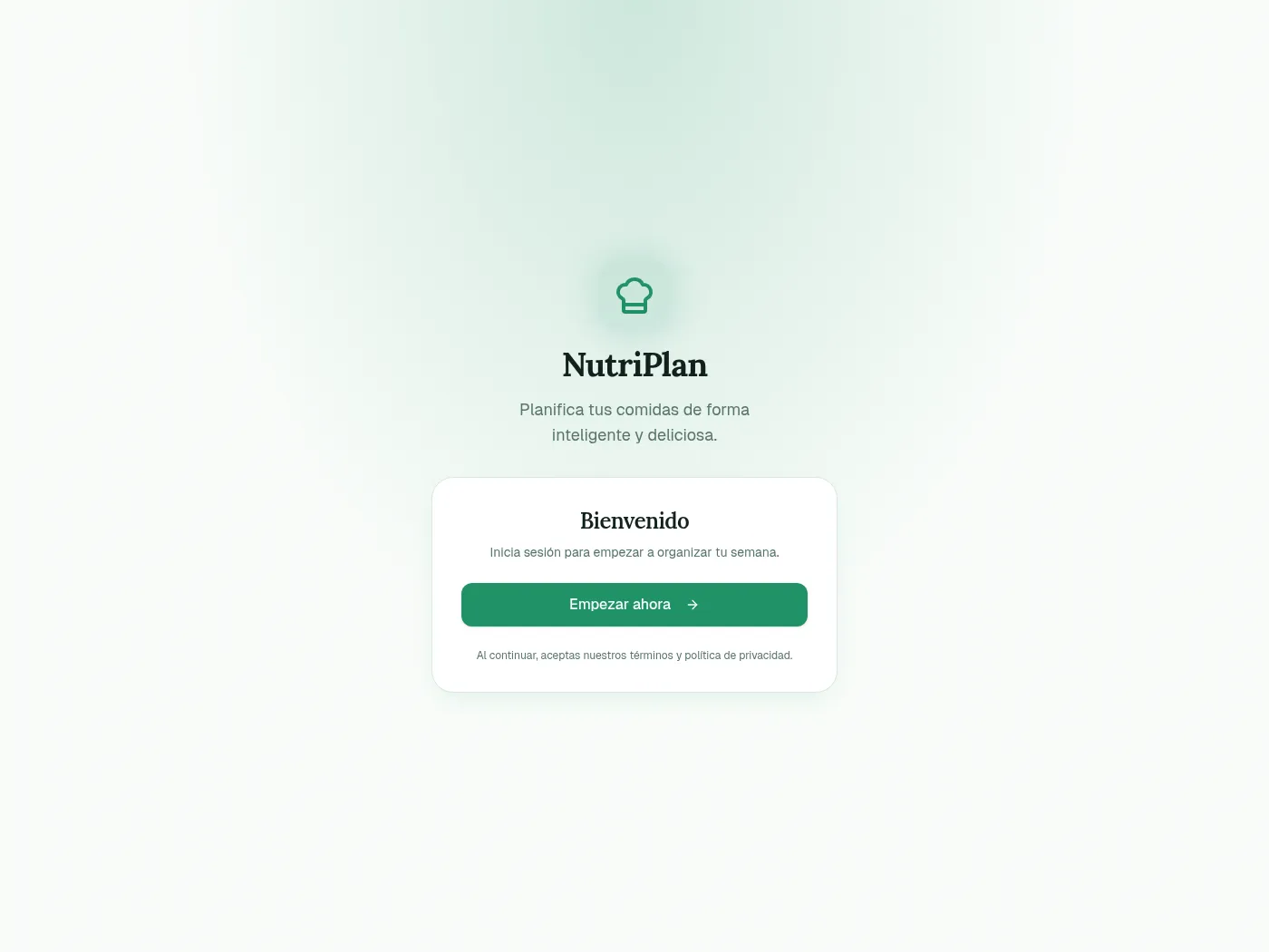 Meal Planner Web App