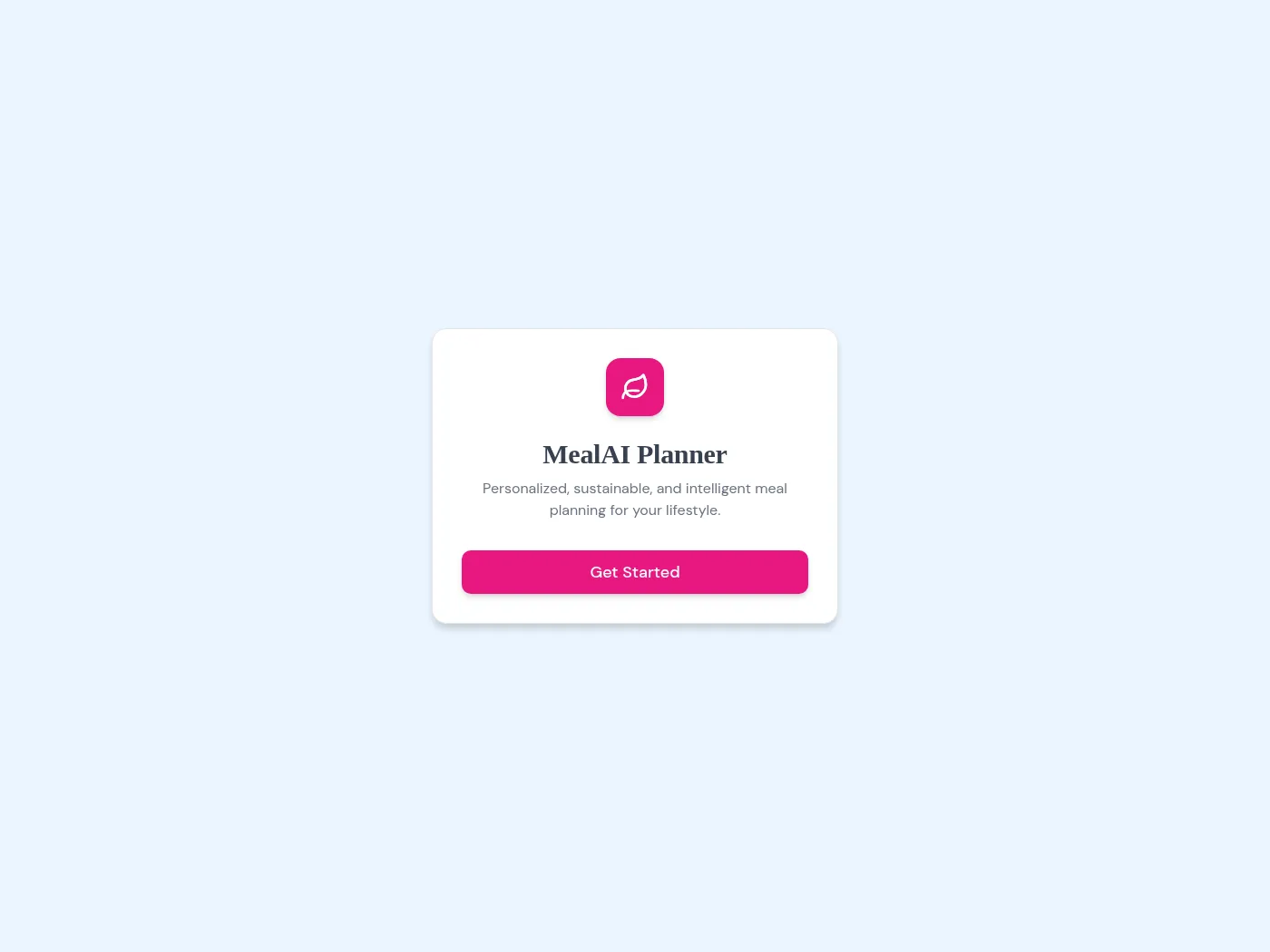 MealAI Planner