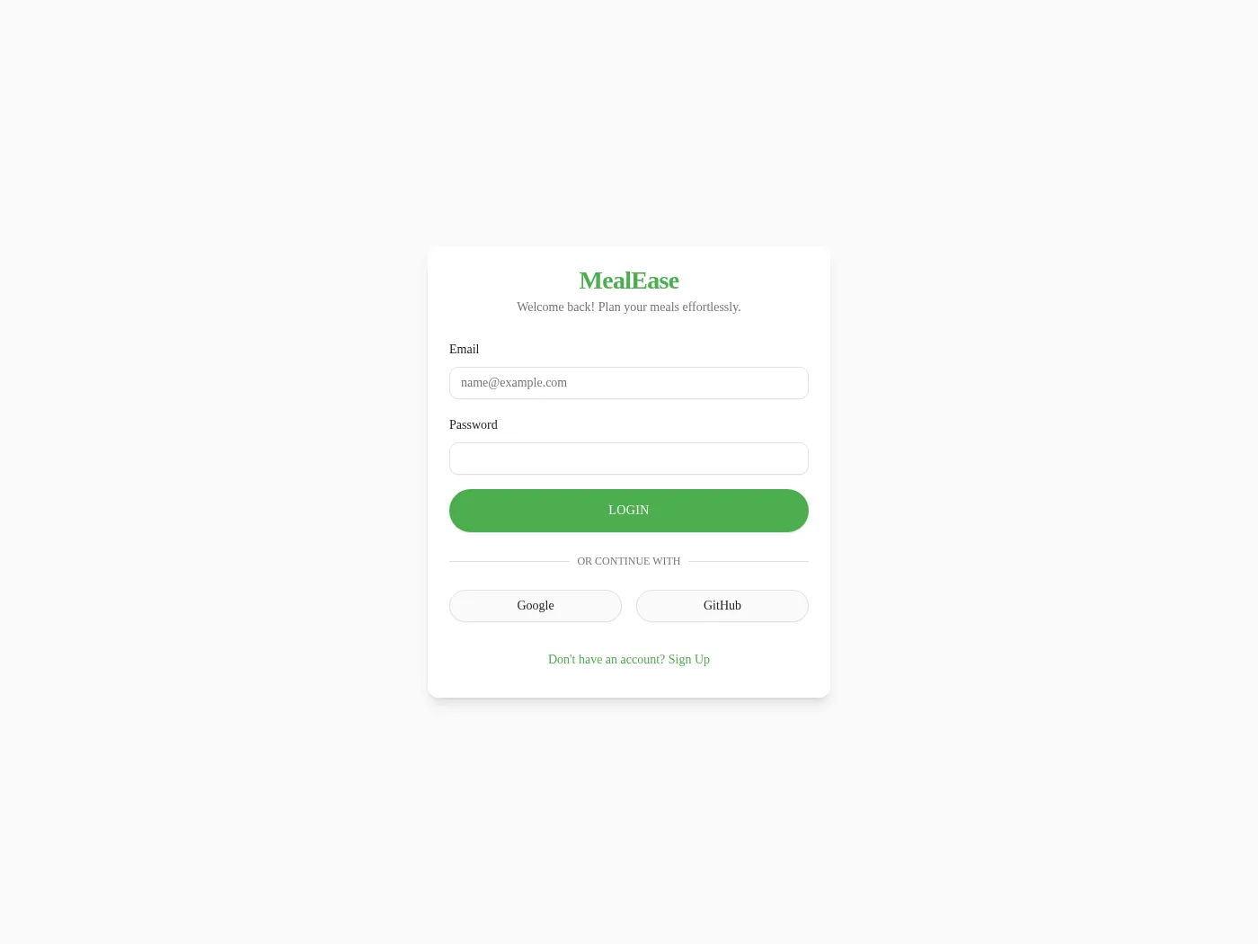 MealEase Design System
