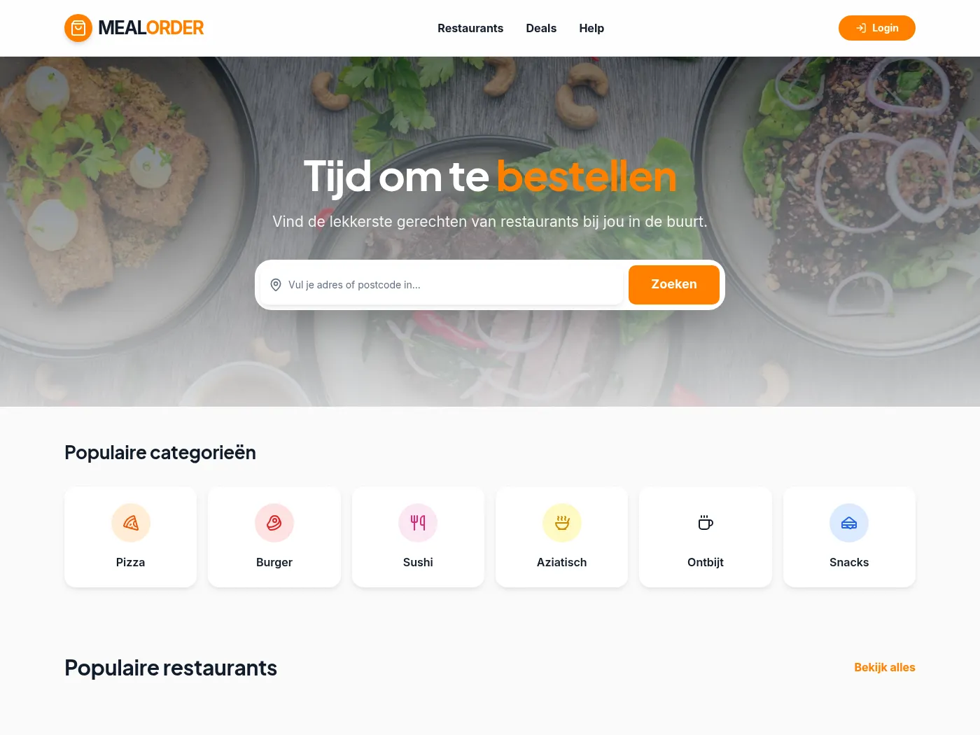 MealOrder Marketplace