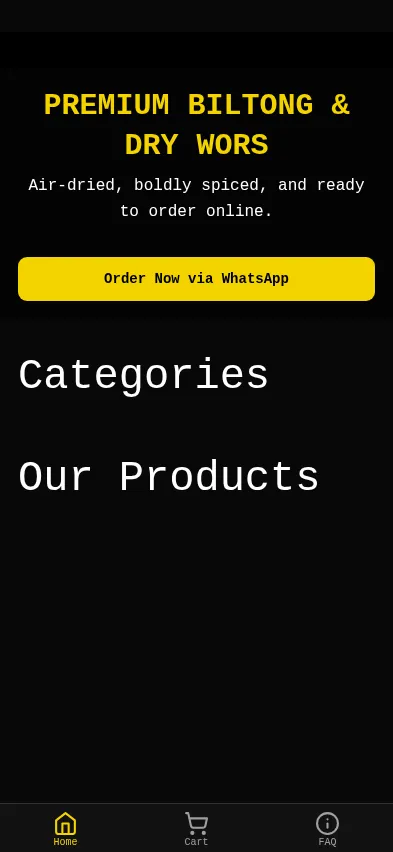 MeatDepot Mobile Clone