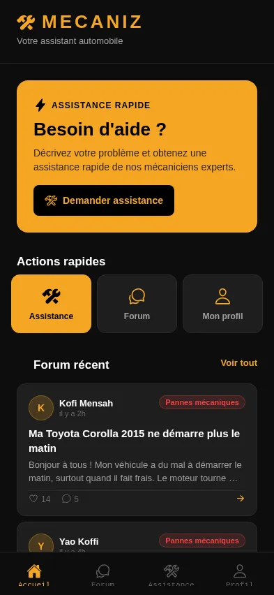 Mecaniz Auto Platform