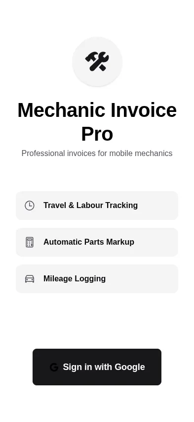 Mechanic Invoice Pro
