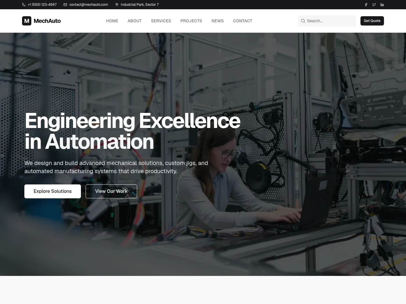 MechAuto Company Site