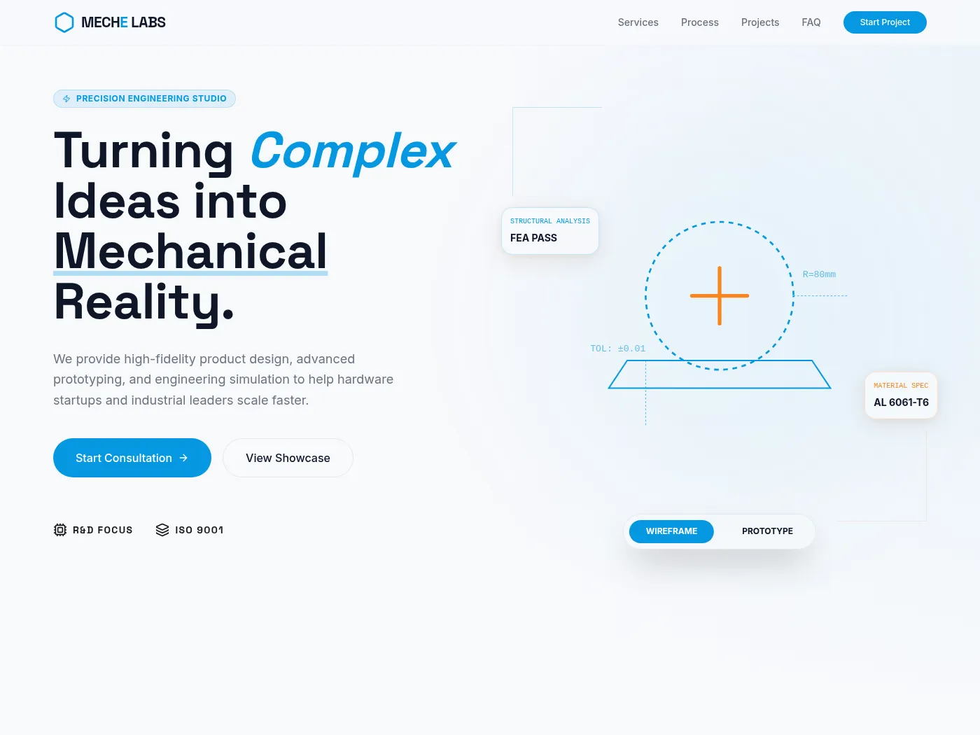 MechE Service Landing Page