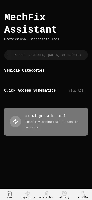 MechFix Mobile Assistant