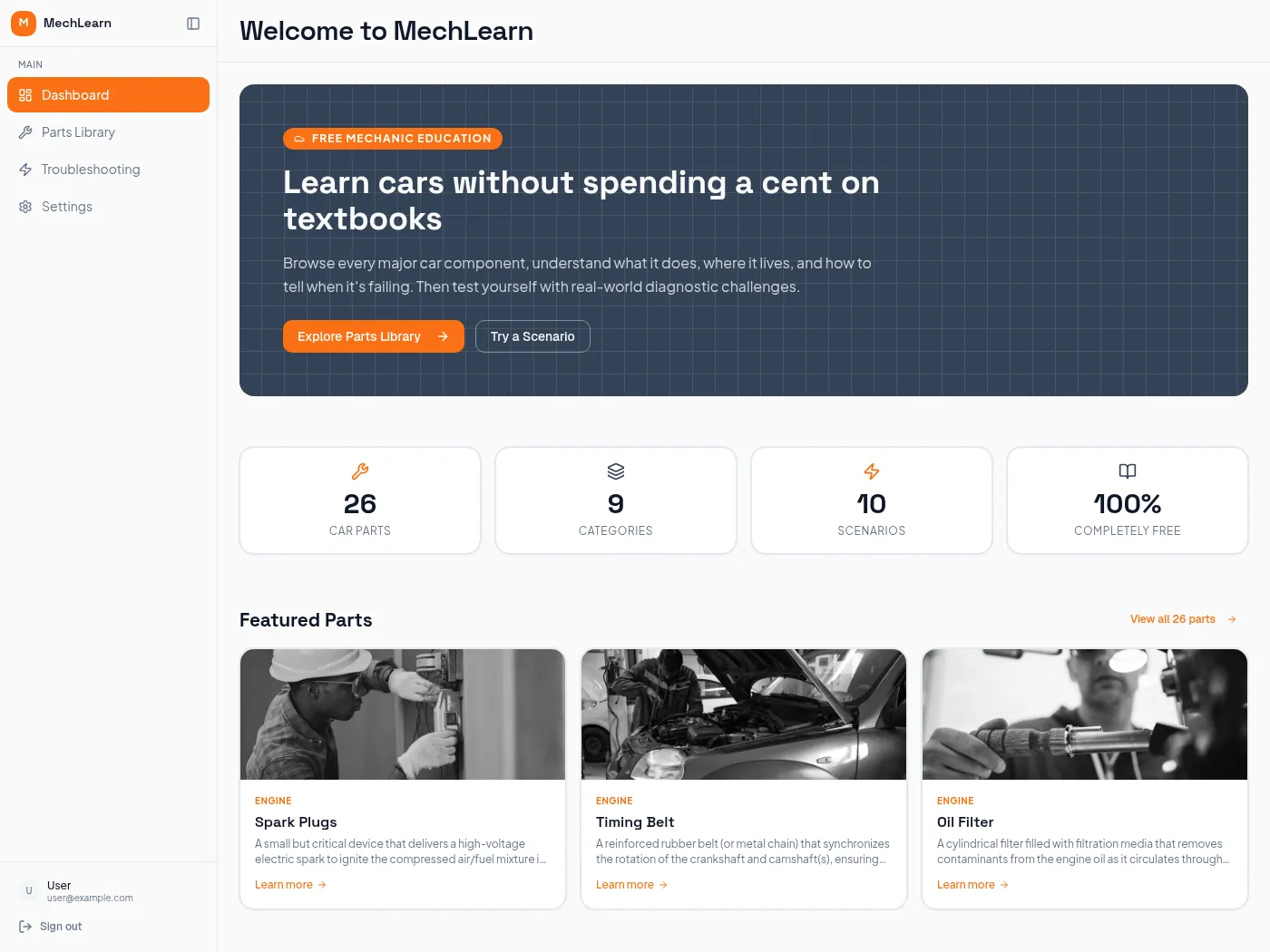 MechLearn App
