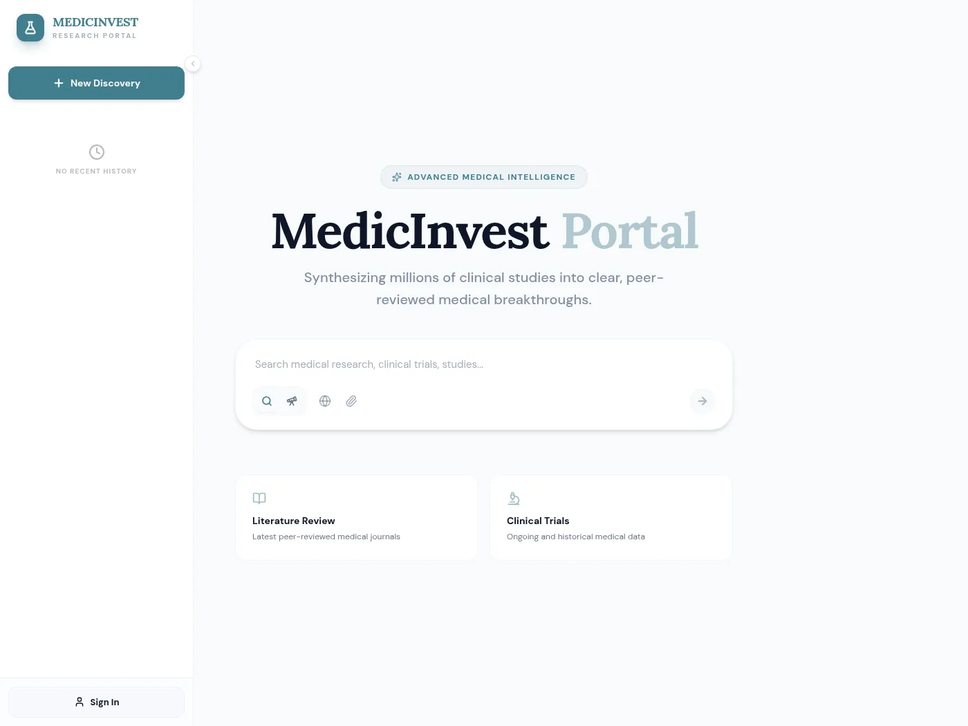 MedicInvest Portal