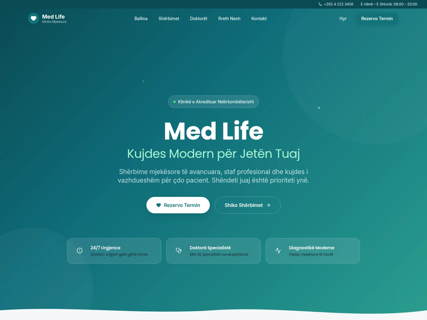 Med Life Healthcare Portal