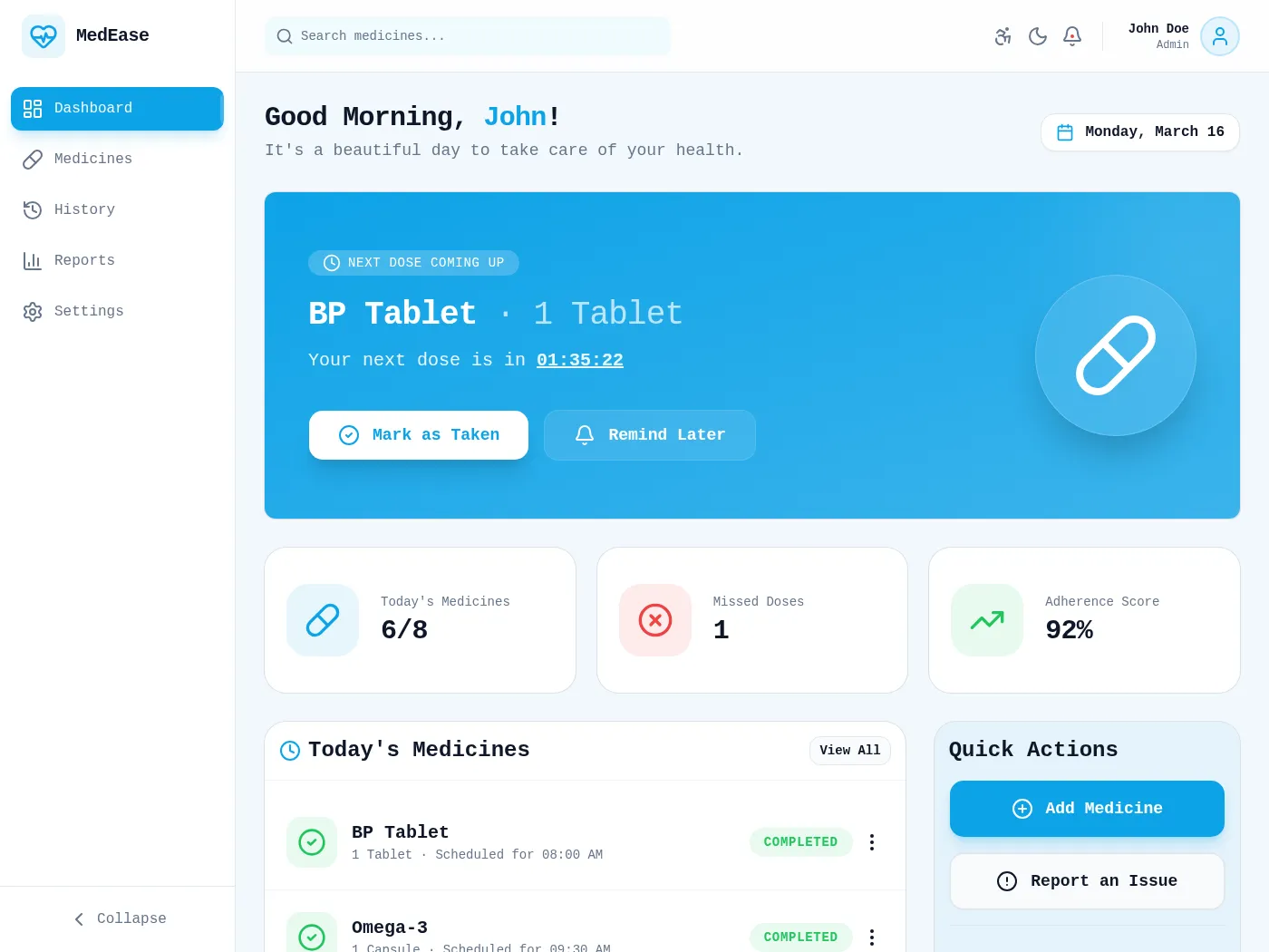 MedEase SaaS Frontend