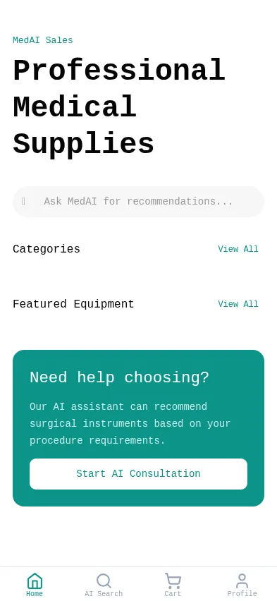 MedAI Sales App