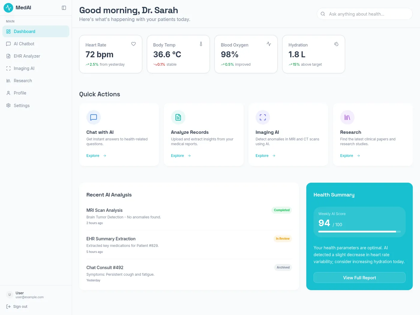 MedAI UI Suite