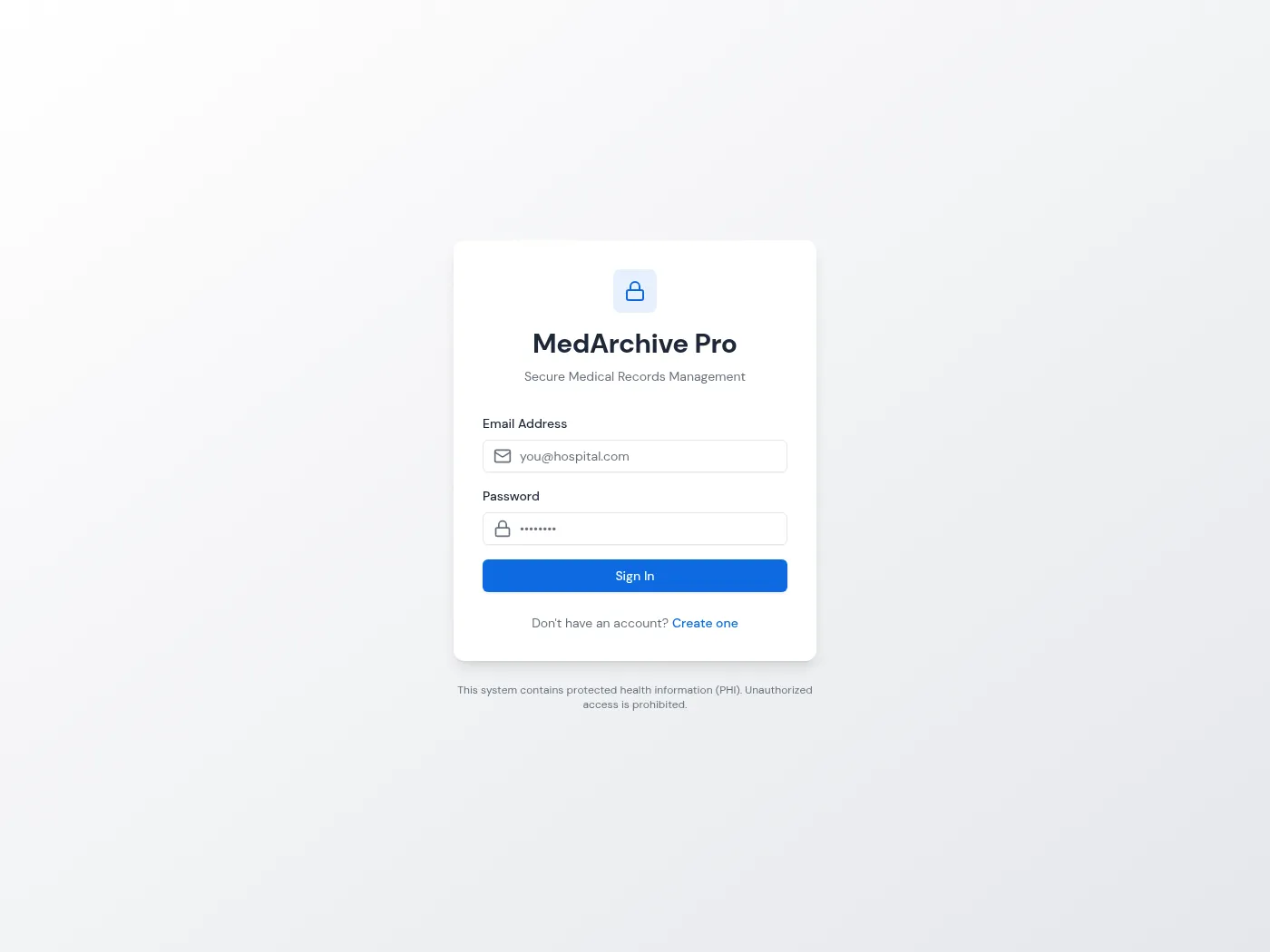 MedArchive Pro