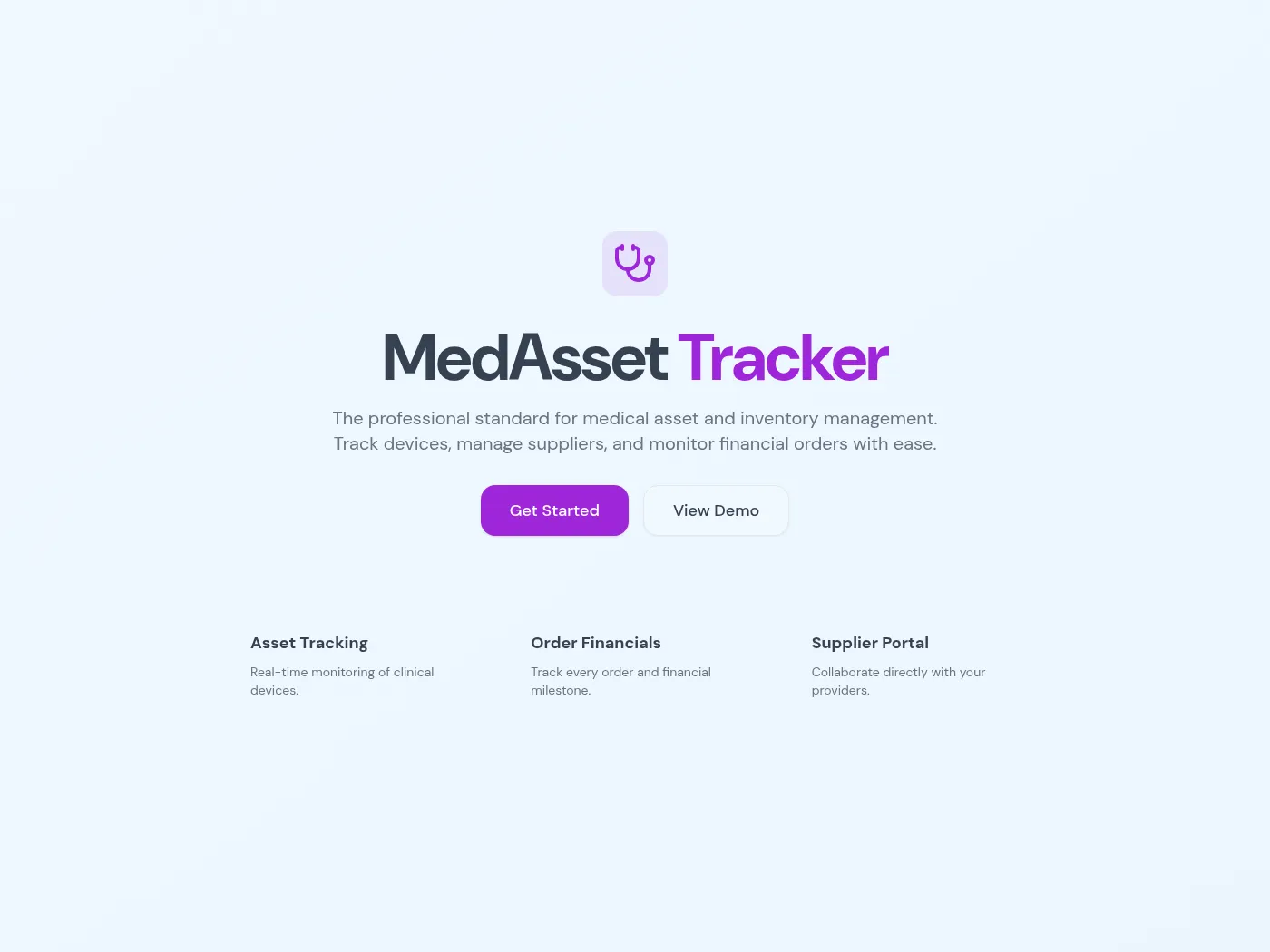 MedAsset Tracker