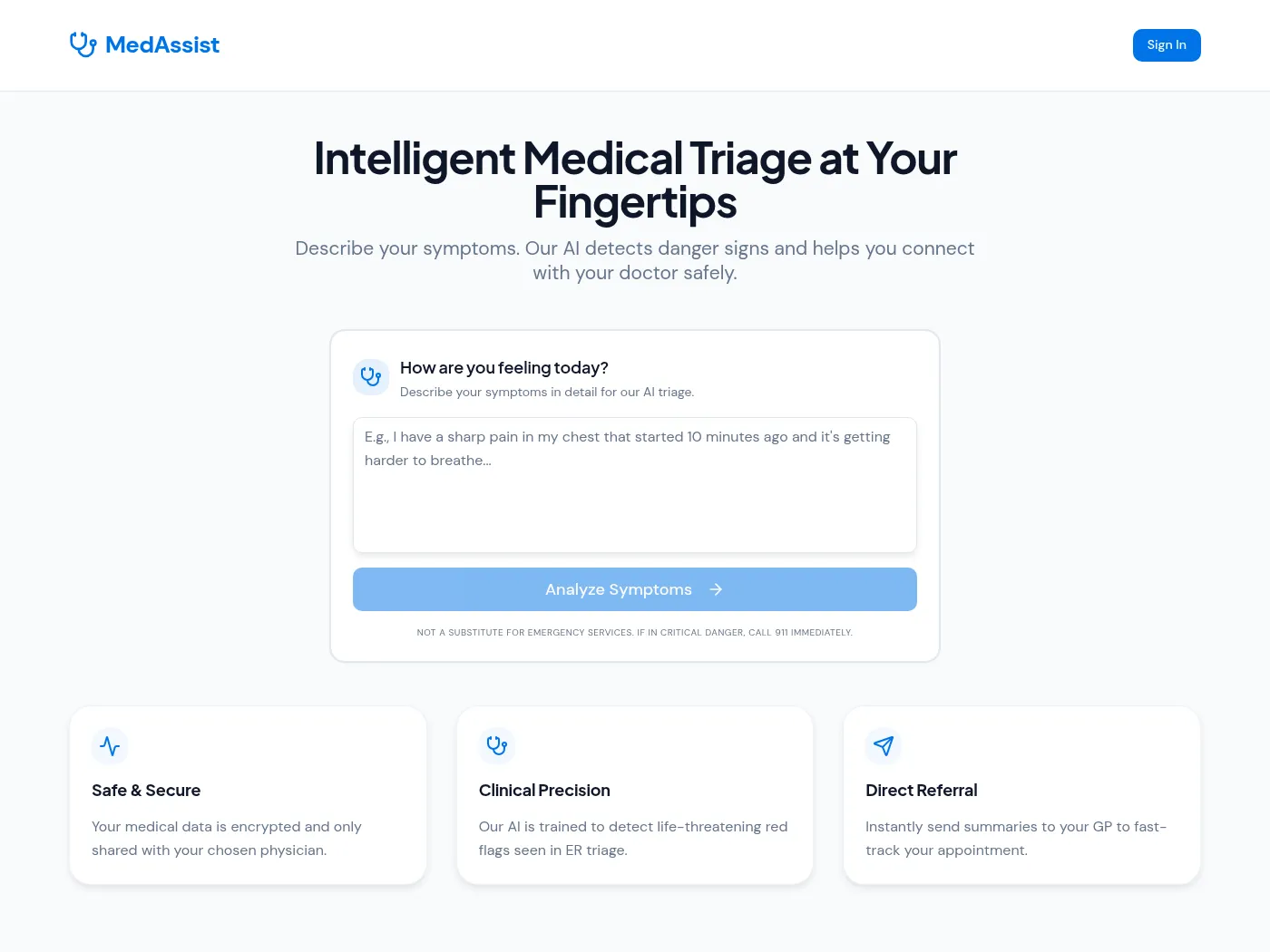 MedAssist Triage App