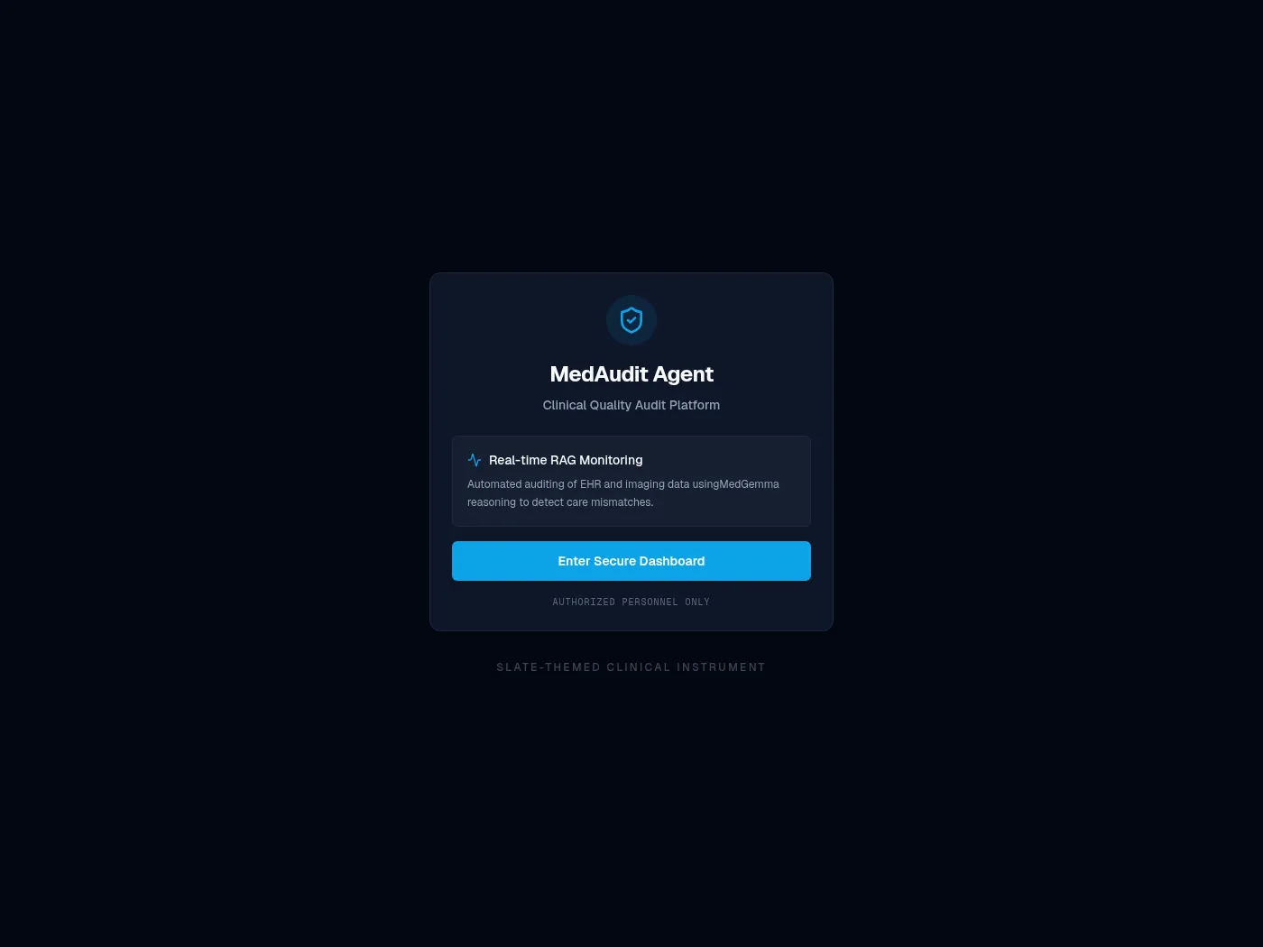 MedAudit Agent UX+Flow