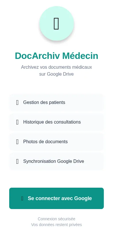 DocArchiv Médecin Mobile