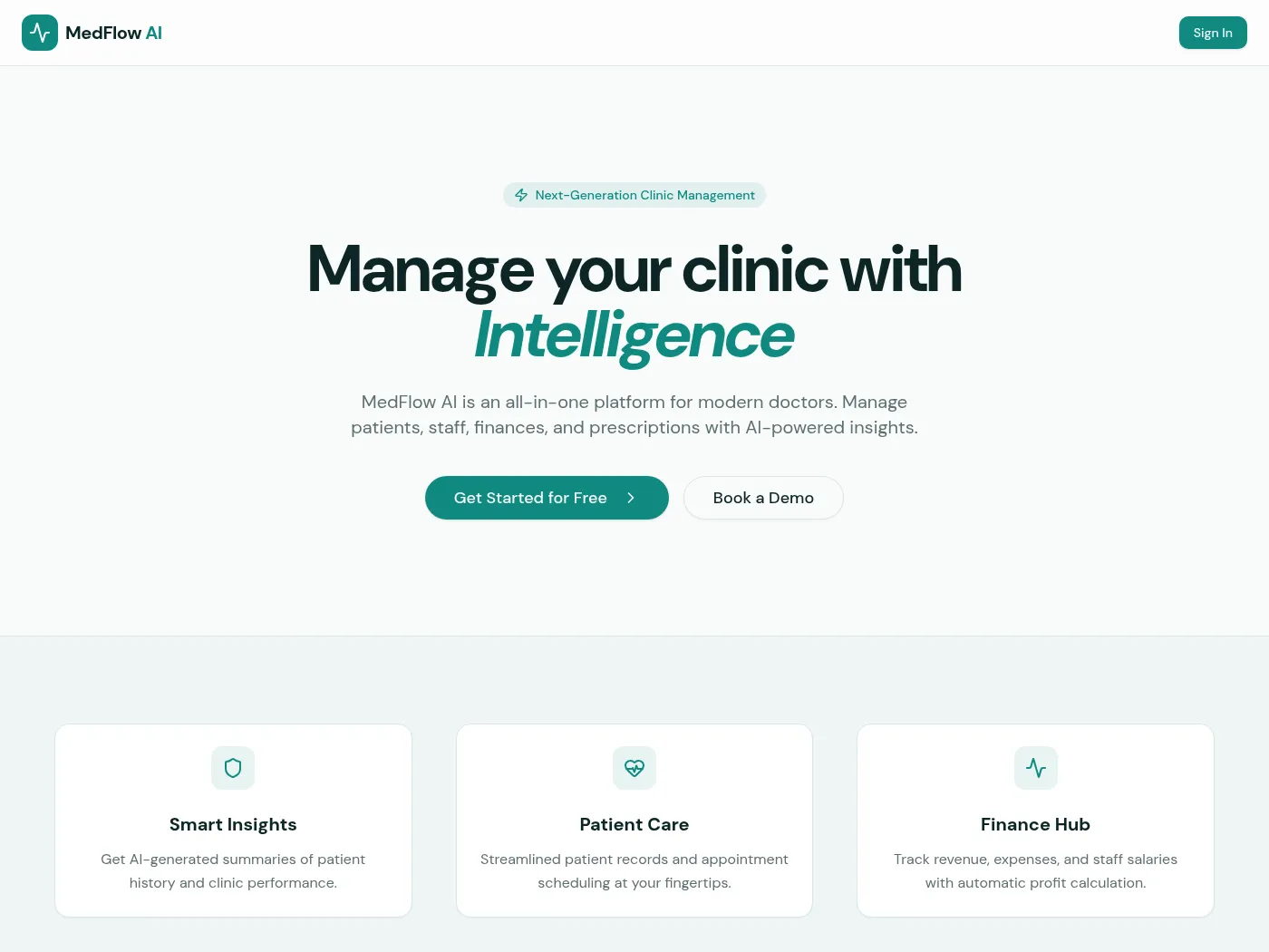 MedFlow AI Dashboard