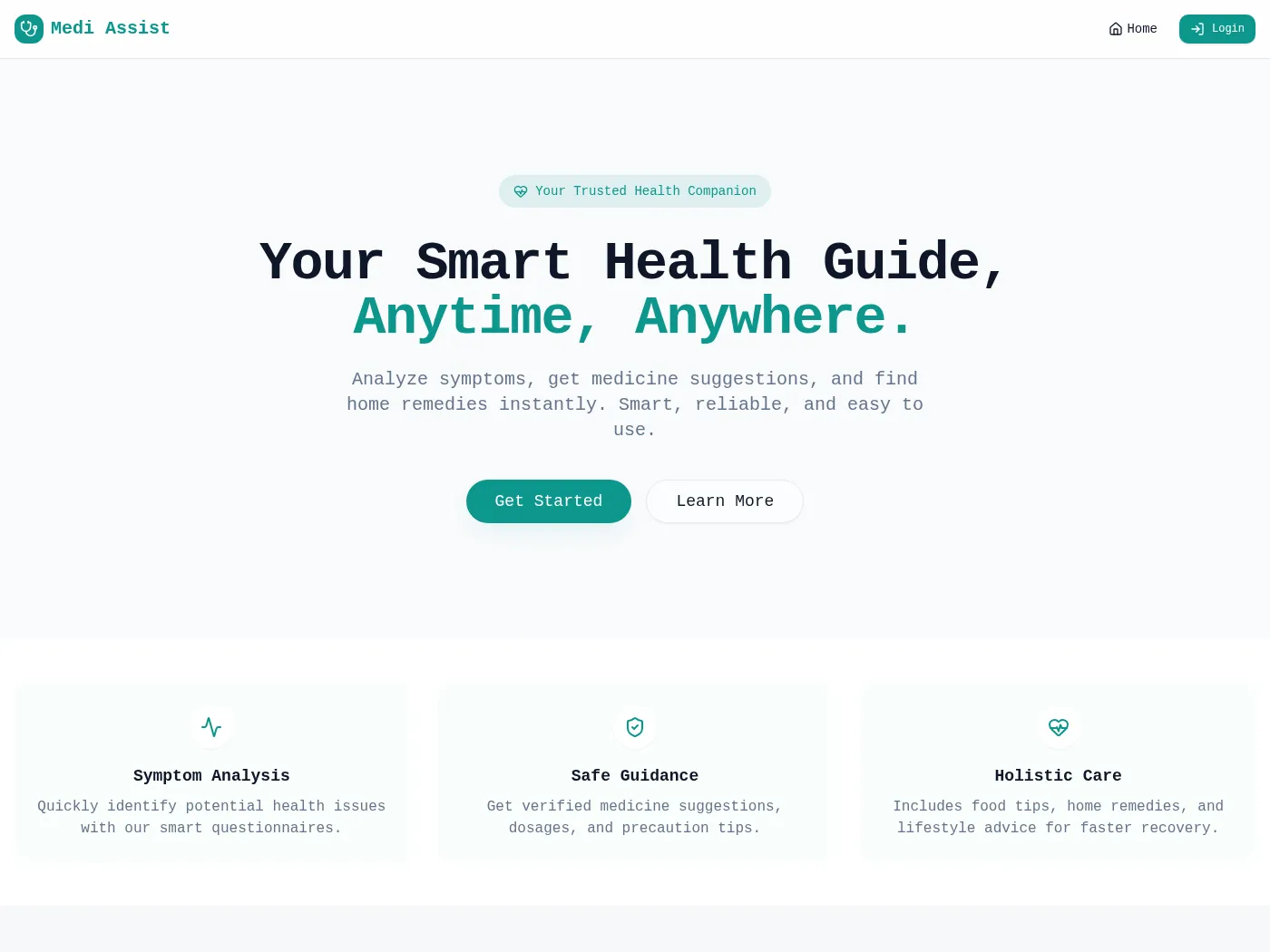 Medi Assist Web App