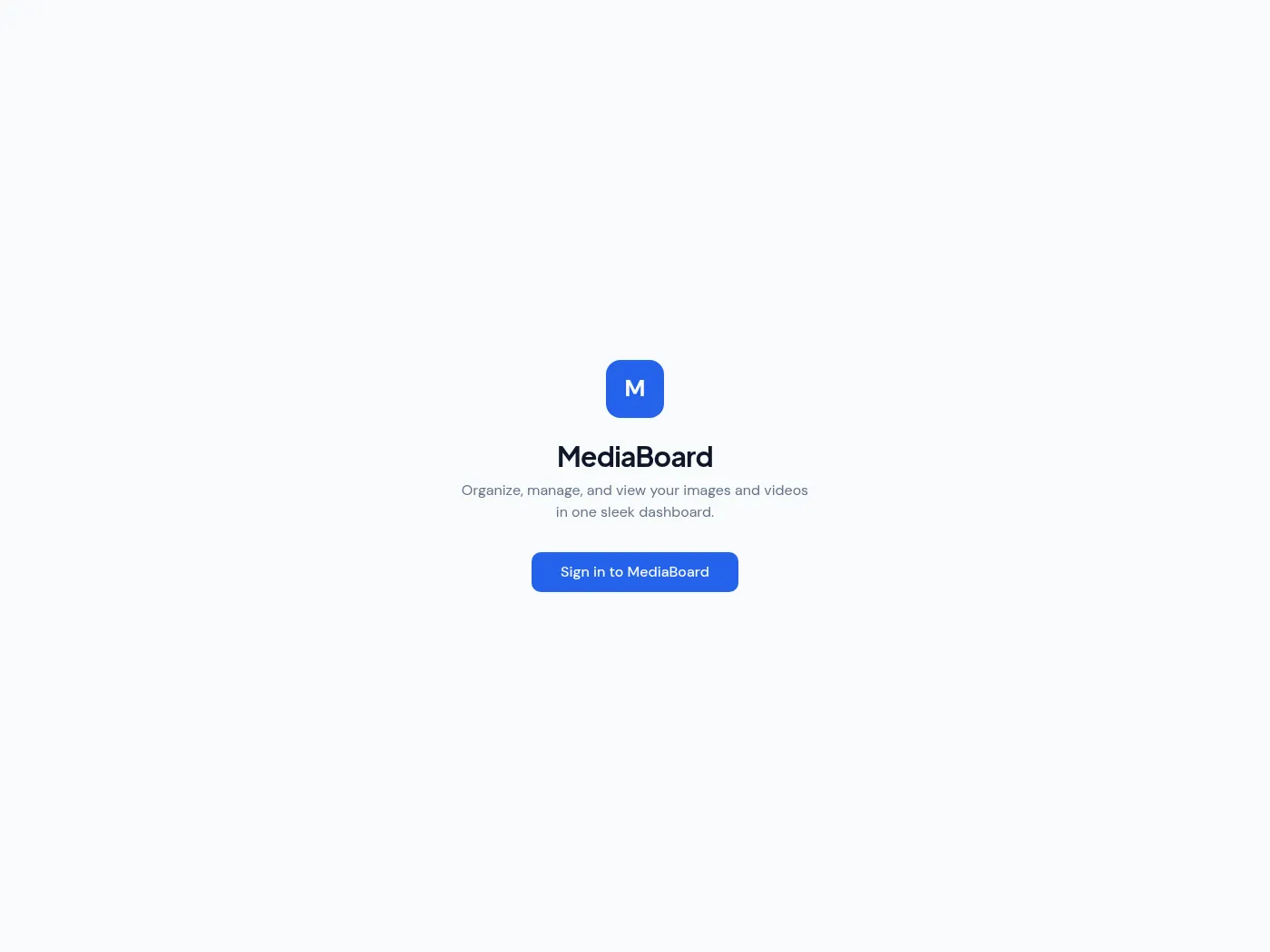 MediaBoard Dashboard