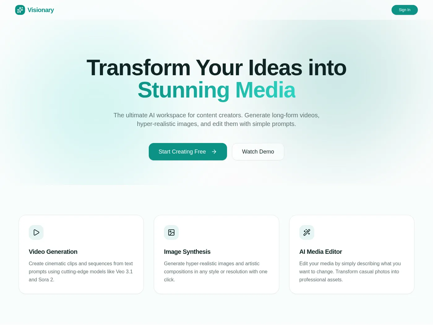 Visionary Media Generator