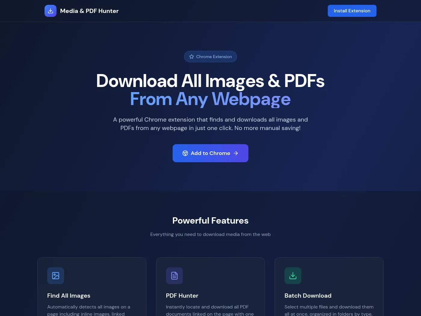Media & PDF Hunter Extension