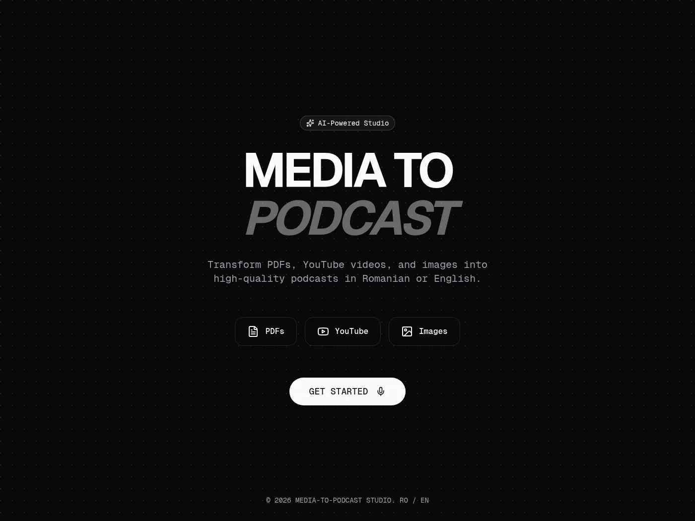 Media-to-Podcast Studio
