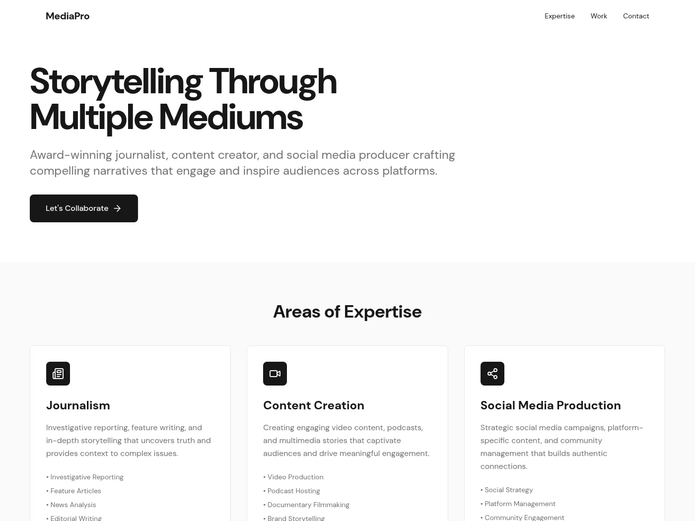 Media Pro Portfolio