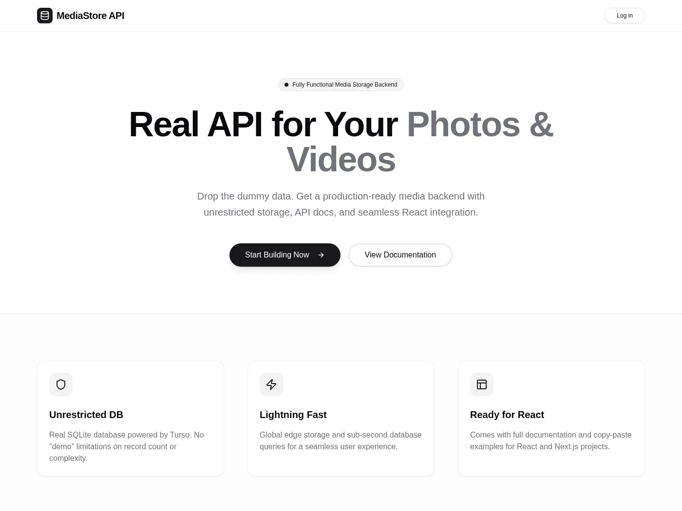 Media Storage API