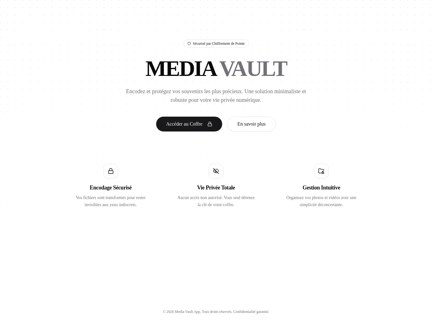 Media Vault App
