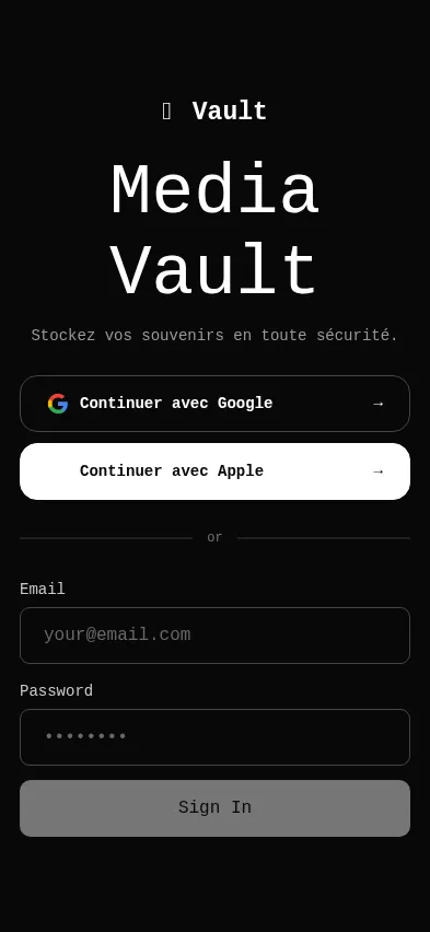 Media Vault Mobile