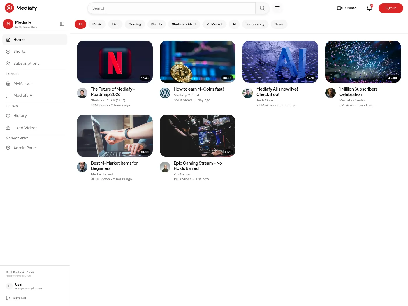 Mediafy Social Hub