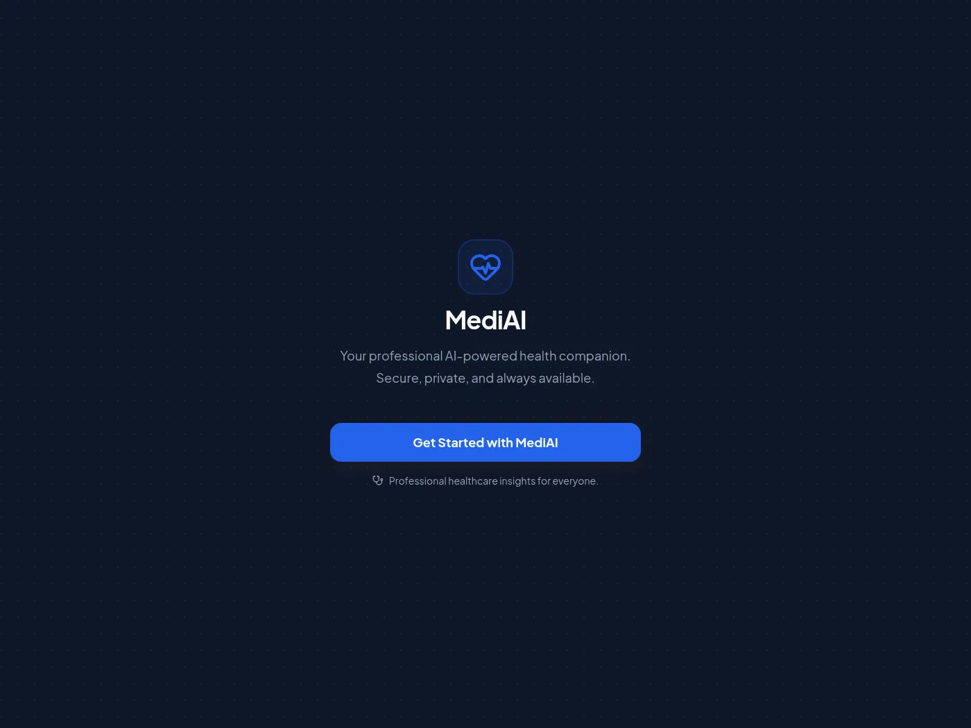 MediAI Health Dashboard