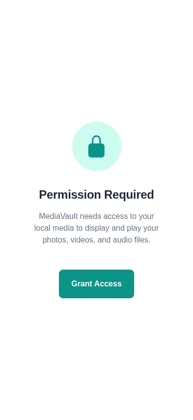 MediaVault Gallery App