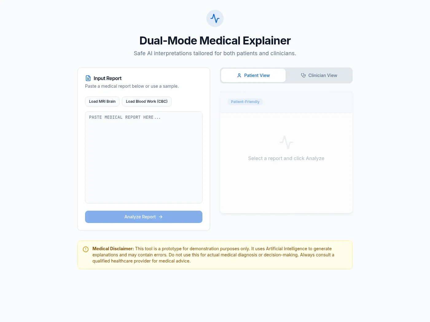Dual-Mode Medical Explainer