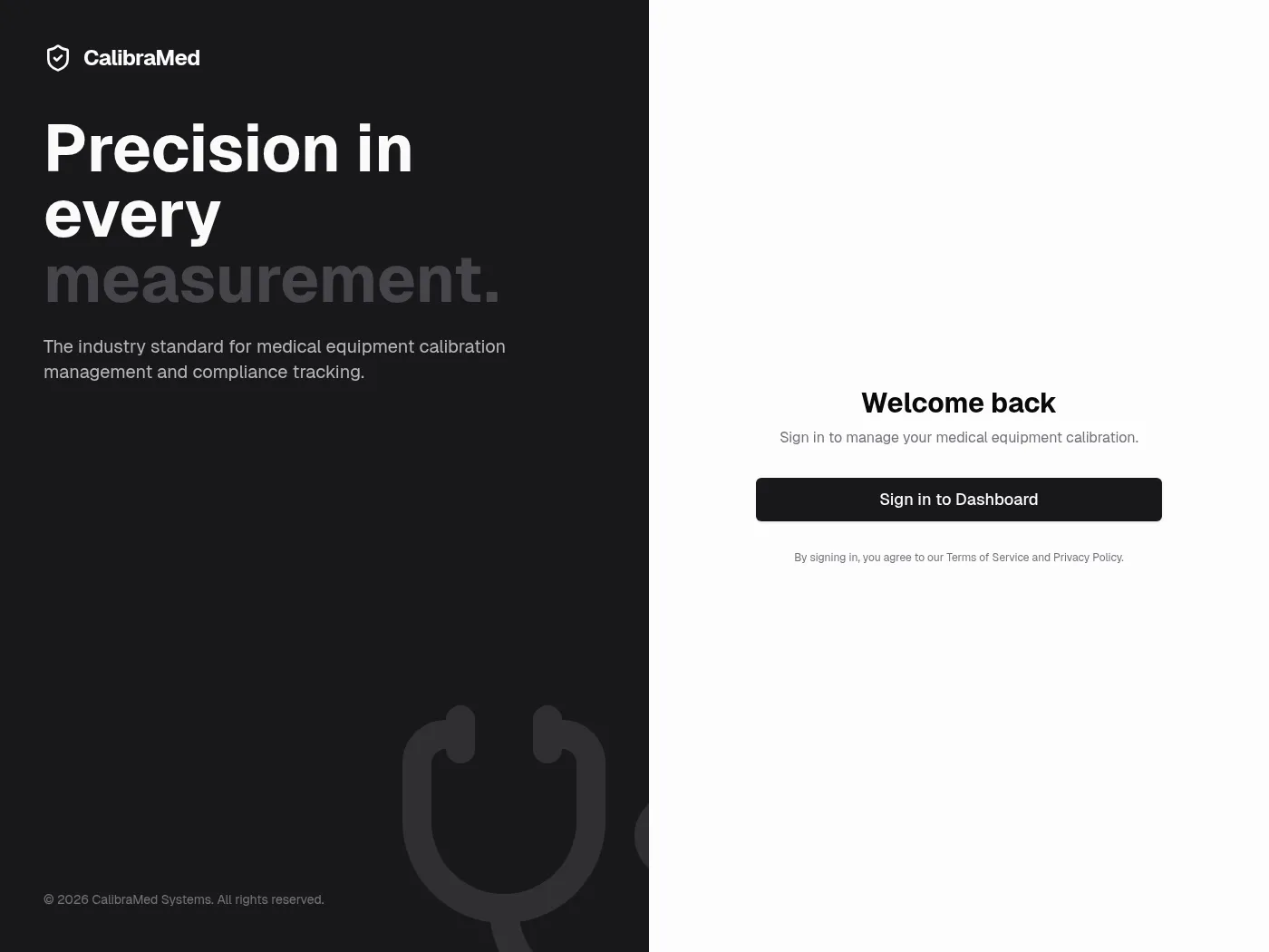 CalibraMed Dashboard