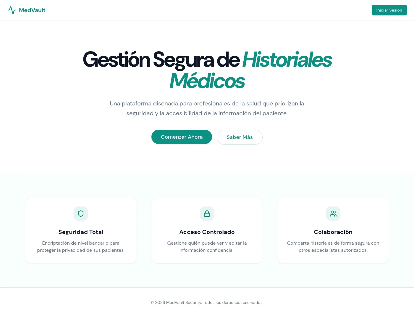 Medical History Portal