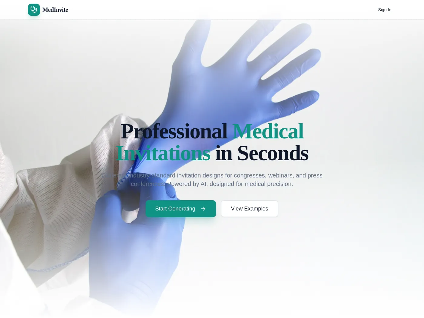 Medical Invitation Maker