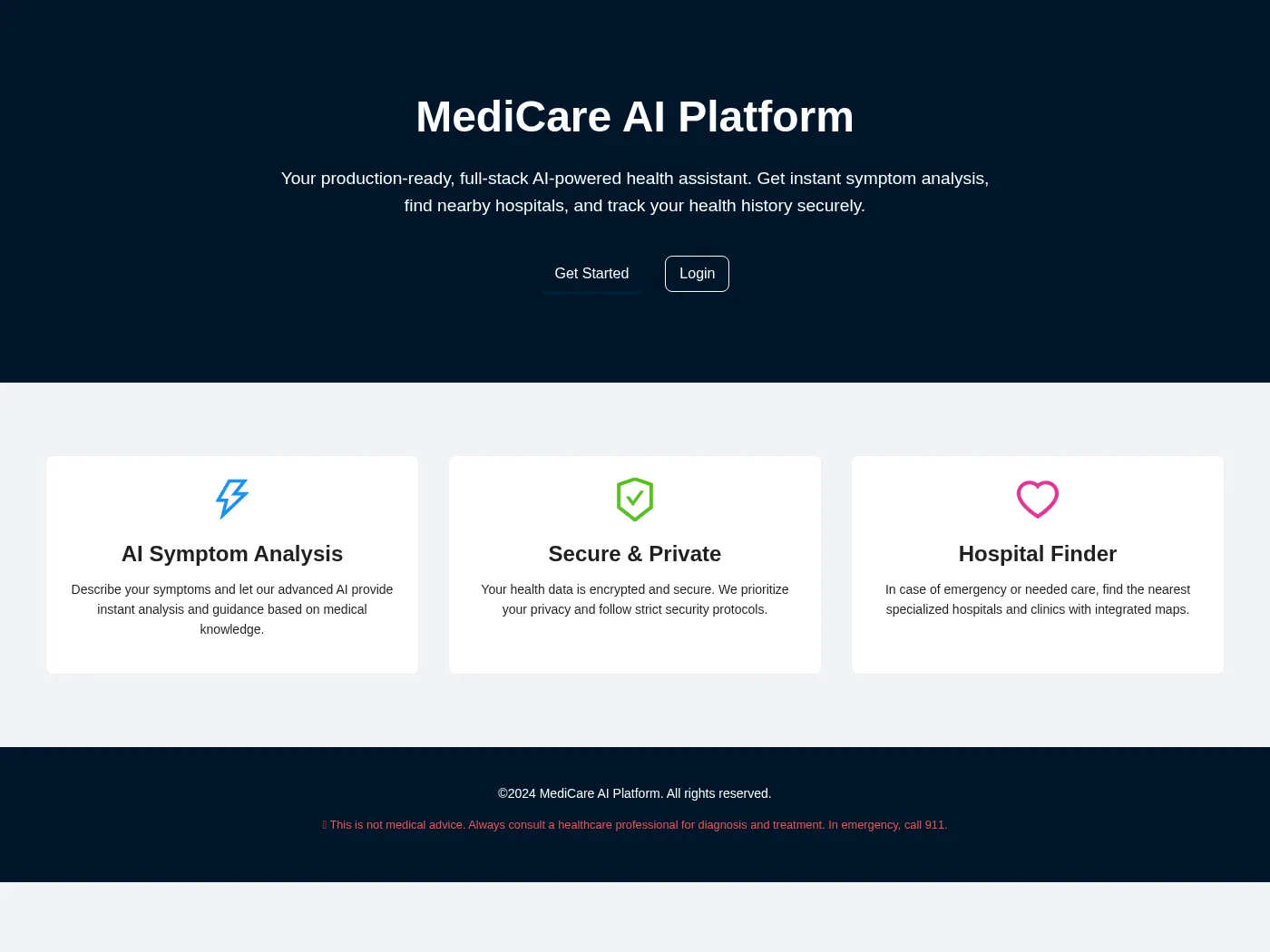 MediCare AI Platform