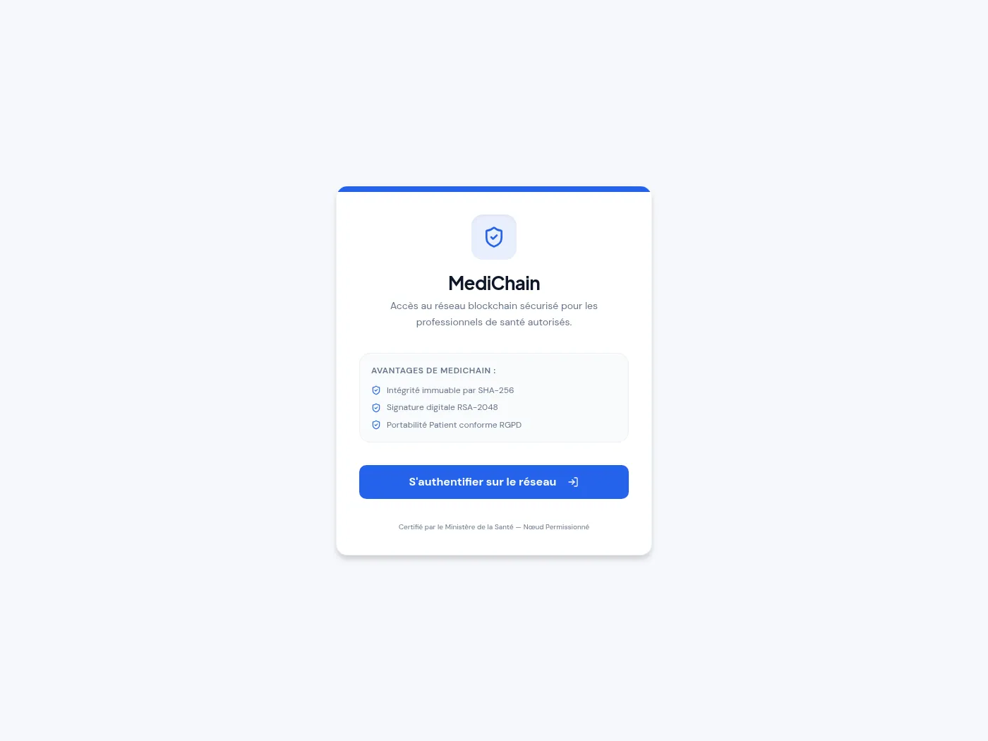 MediChain Blockchain POC