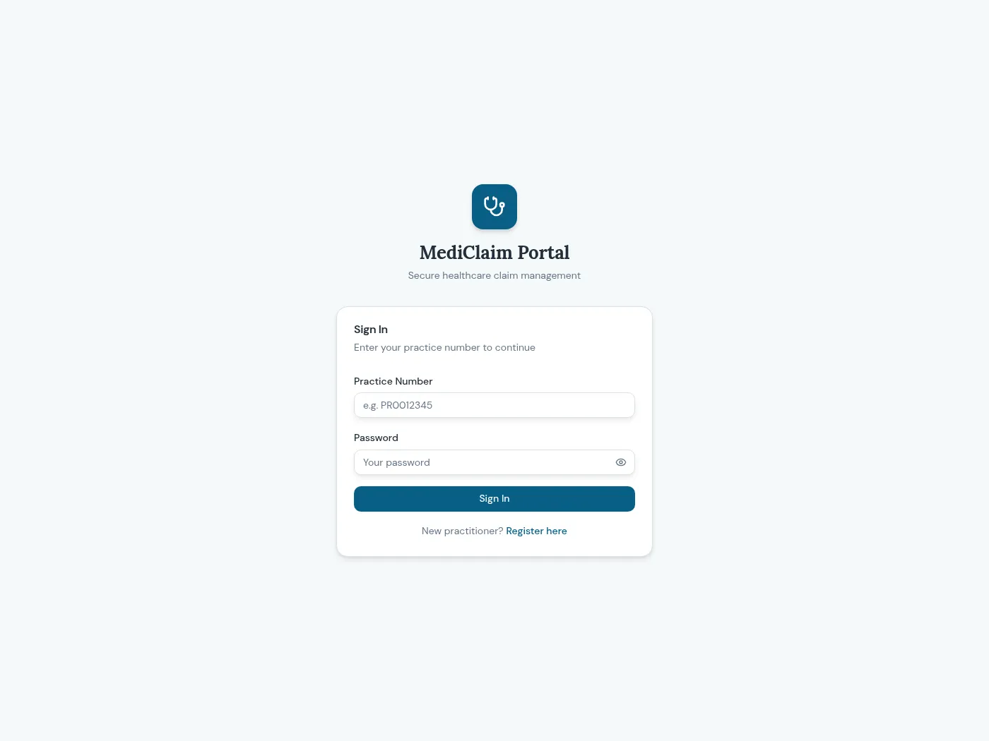 MediClaim Portal