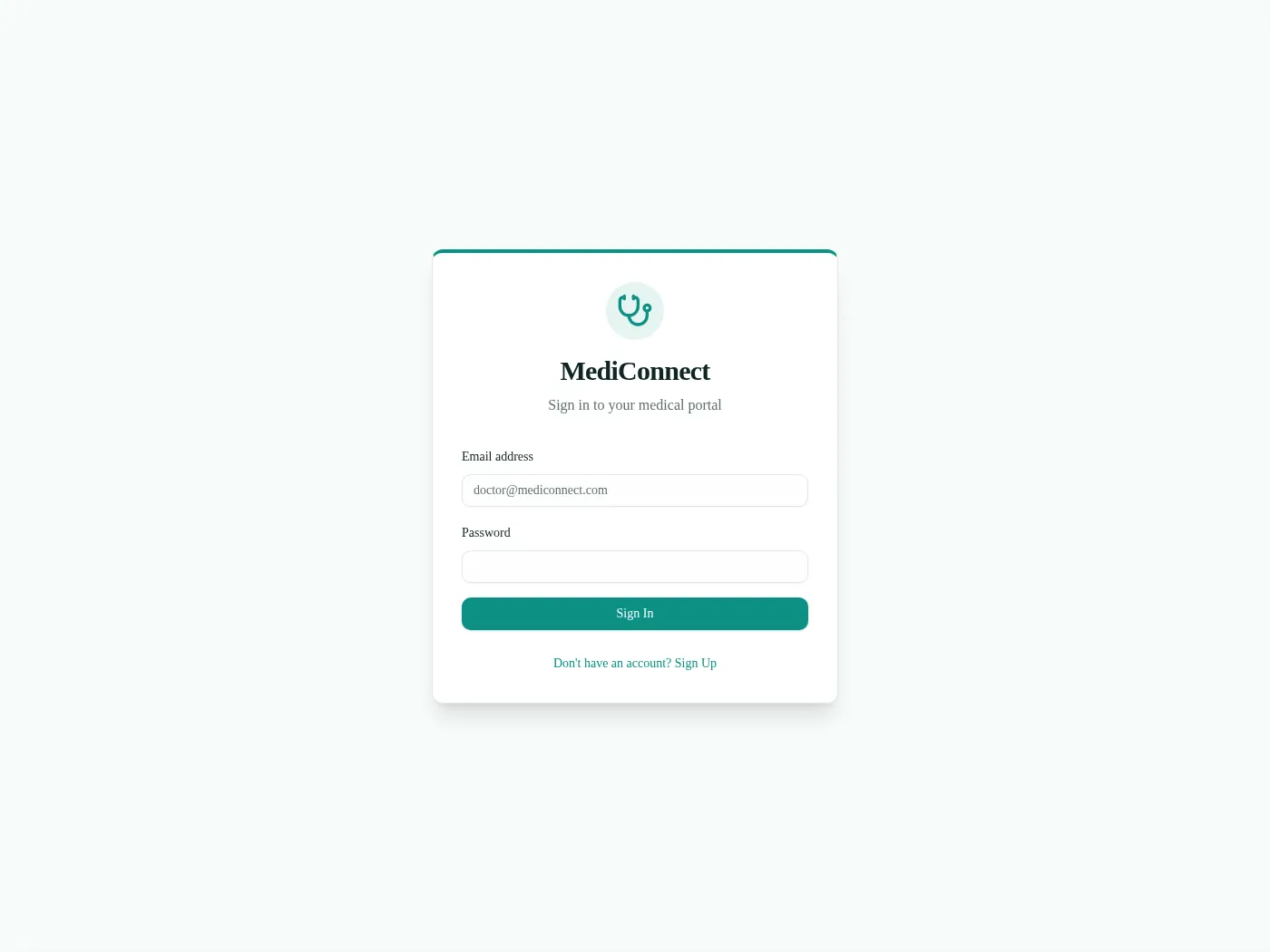 MediConnect Web Portal