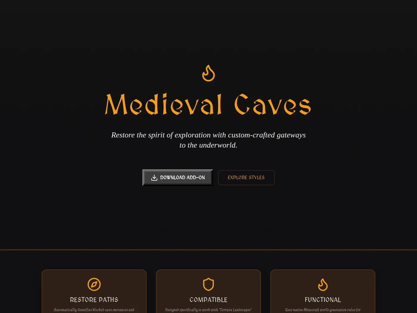 Medieval Cave Entrances