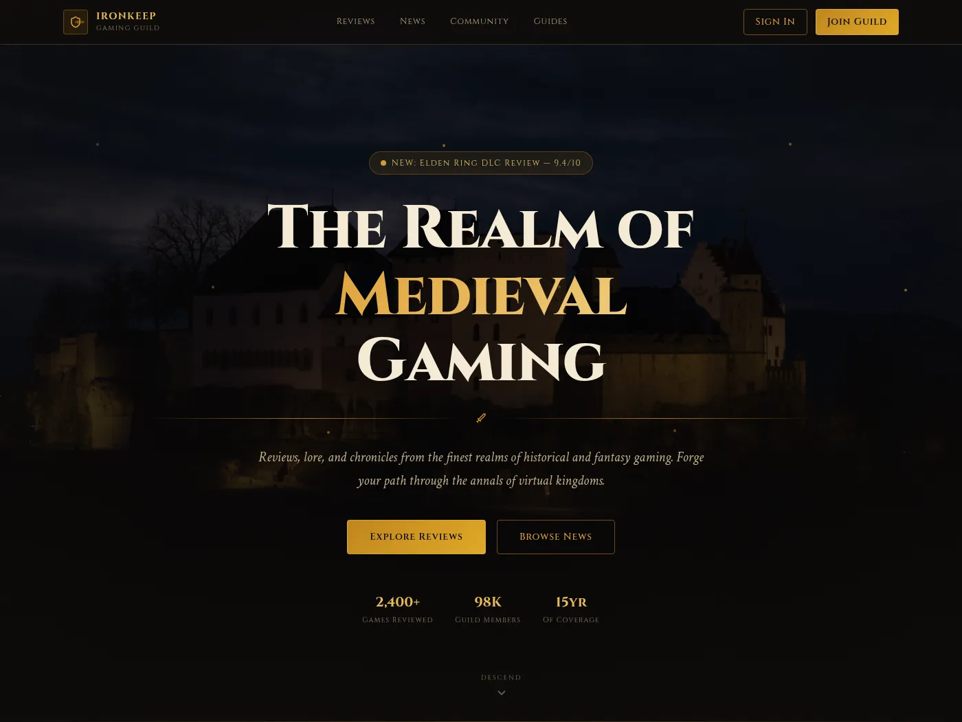 Medieval Gaming Hub