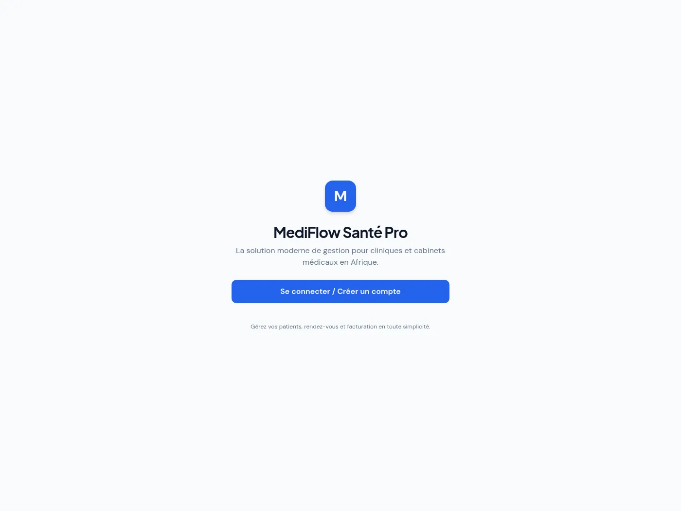 MediFlow Santé Pro