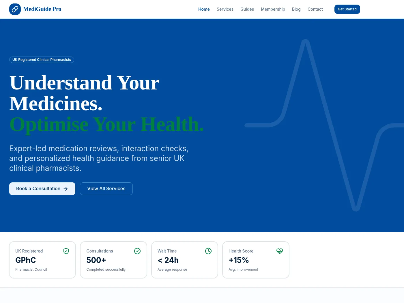 MediGuide Pro Site