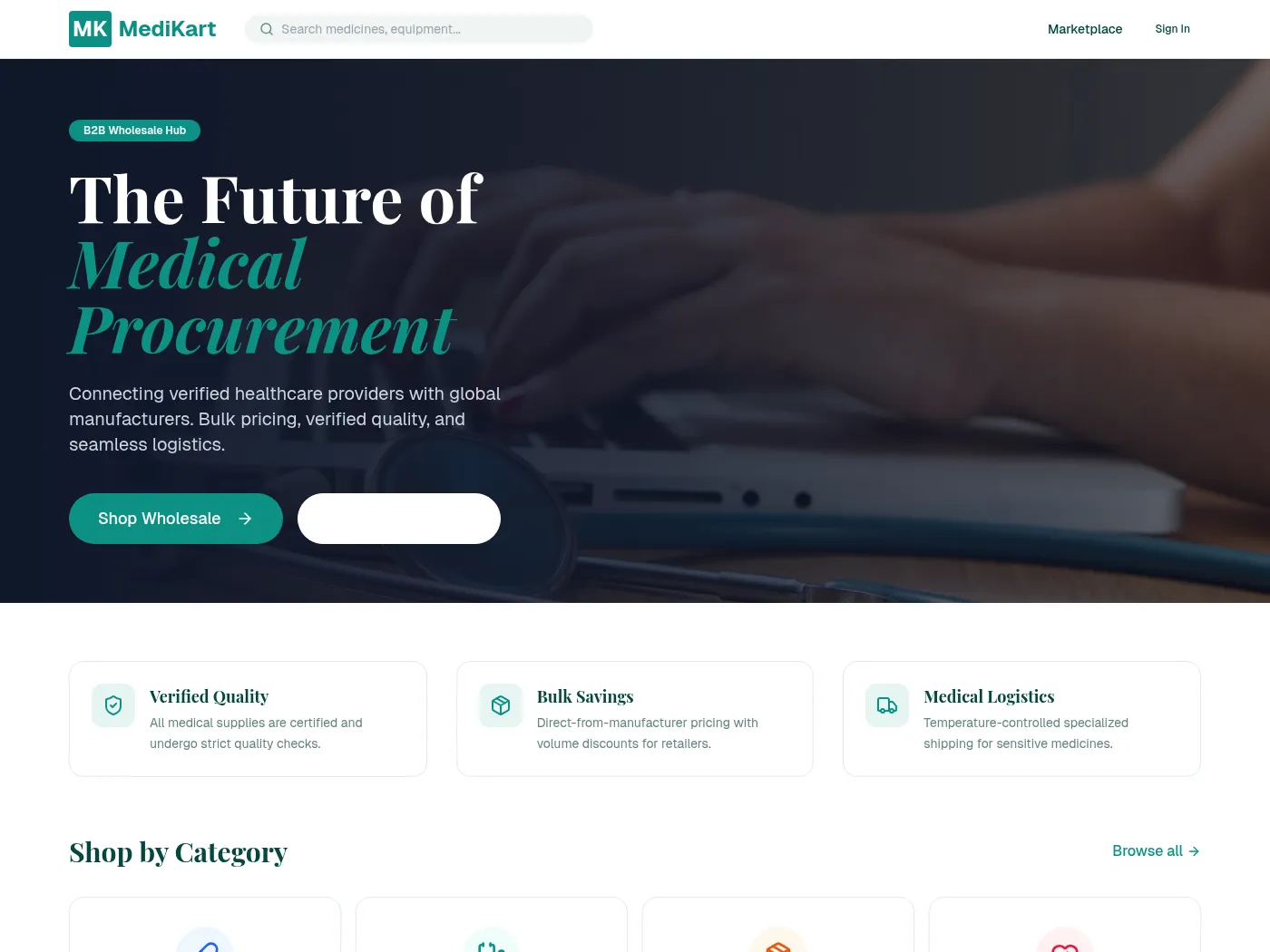 MediKart Wholesale Hub
