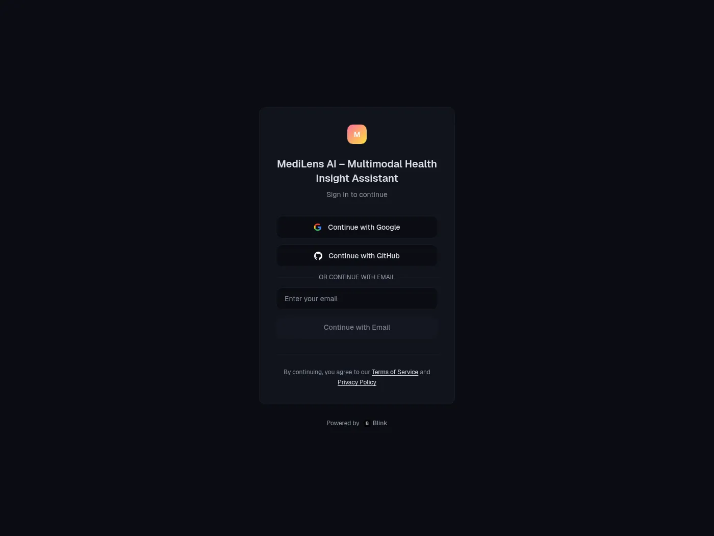 MediLens AI – Multimodal Health Insight Assistant